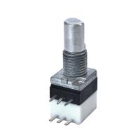 China RV9120NZ Customized Shaft Diameter Rotary Potentiometer Sensor Single Or Dual Gang Through Hole / DIP Mount for sale