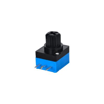 China RV97P0N0 Knurled Shaft Type Rotary Potentiometer Plastic Metal Customized Shaft Diameter for sale