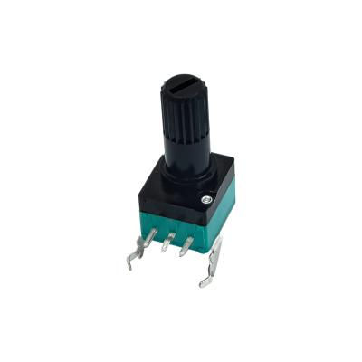 China RV97P5N0 9mm Rotary Potentiometer Knurled Shaft Type 0.05W Power Rating for sale