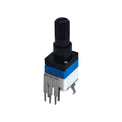 China RV97R2NS Industrial Grade Knurled Shaft Rotary Potentiometer Device With PCB Lug Terminal for sale
