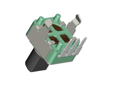China Through Hole DIP Mount Rotary Potentiometer Plastic Metal Power Rating 0.05W Precision Component for Electronic Circuits for sale