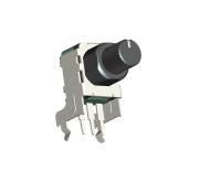 China Through Hole DIP Mount Rotary Potentiometer Plastic Metal Temperature Range Minus 25 Celsius to 85 Celsius Designed for Electronic Devices for sale