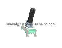 China 6mm Shaft Diameter Rotary Potentiometer Round Flat Knurled Shaft Types Resistance Range 300 Ohm to 3 Mega Ohm Durable for sale