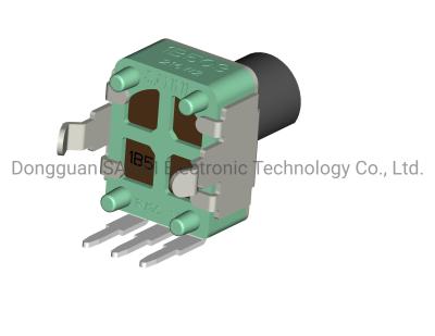 China Dielectric Strength 500VAC Rotary Potentiometer Offering Resistance Tolerance ±20 Percent and Shaft Types Round Flat Knurled for Adjustment for sale