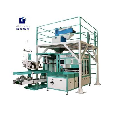 China Purple Horn 600bags/H Granule Automatic Bagger Machine 20-50kg for sale