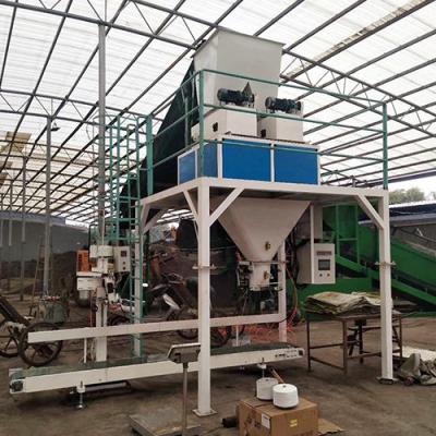China ISO Approved Dual Screw 25kg Animal Feed Packing Machine for sale