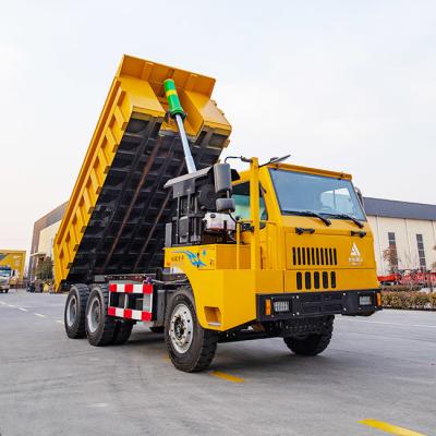 China Closed Cabin 6*4 Underground Dump Truck 35 Tons With YC6MK375-T300 Engine for sale