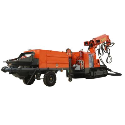 China Telescopic Boom Tunnel Shotcrete Machine 27kw Diesel Electric Crawler for sale