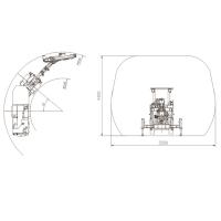 China Deutz D914L04 Engine Hydraulic Wheel Jumbo Drilling Machine 58KW DW1-24 for sale