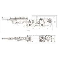 China Deutz D914L04 Engine Hydraulic Wheel Jumbo Drilling Machine 58KW DW1-24 for sale