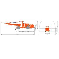 China Diesel Engine Hydraulic Twin Boom Jumbo Drilling Machine DW2-50 for sale