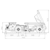 China 30 Ton Articulated Dump Truck BJUK-30 for Underground Mining 315 kW for sale