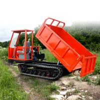 China 4 Ton Crawler Dumper Truck Weichai Diesel Engine 35 Degree Climbing for Material Handling for sale