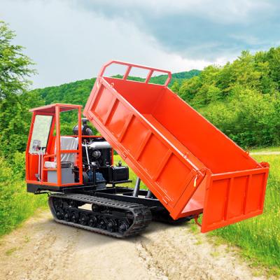 China 6 Ton Crawler Dumper Truck Mini Hydraulic Weichai Diesel Engine 4105 for Farm for sale