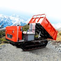 China Customizable Tracked Mini Dumper Truck 2 tons Red Chang Chai Engine For Agriculture for sale