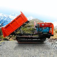 China Customizable Tracked Mini Dumper Truck 2 tons Red Chang Chai Engine For Agriculture for sale