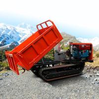 China Customizable Tracked Mini Dumper Truck 2 tons Red Chang Chai Engine For Agriculture for sale