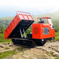 China 6 Ton Hydraulic Crawler Dumper Truck Weichai Jiaxin 4105 Engine 35 Degree Climbing for sale