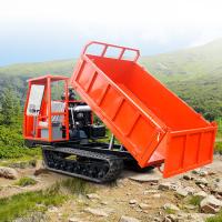 China 6 Ton Hydraulic Crawler Dumper Truck Weichai Jiaxin 4105 Engine 35 Degree Climbing for sale