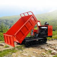China 6 Ton Hydraulic Crawler Dumper Truck Weichai Jiaxin 4105 Engine 35 Degree Climbing for sale
