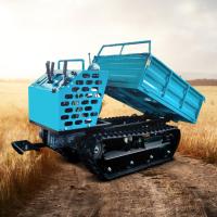 China 0.8 Ton Crawler Dumper Truck Diesel 8 Ton Capacity Engineering Rubber Tracks for sale