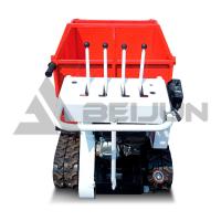 China 8 Ton Diesel Rubber Track Crawler Dumper Truck 2700mm Cargo Box Electric Start for sale