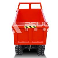 China 2 Ton Steel Rubber Track Crawler Dumper Truck 2800x1200x1500mm for Complex Terrain for sale