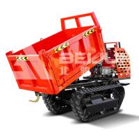 China 2 Ton Steel Rubber Track Crawler Dumper Truck 2800x1200x1500mm for Complex Terrain for sale
