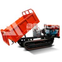 China 2 Ton Crawler Dumper Truck With Customizable Cargo Box And Remote Control Option for sale