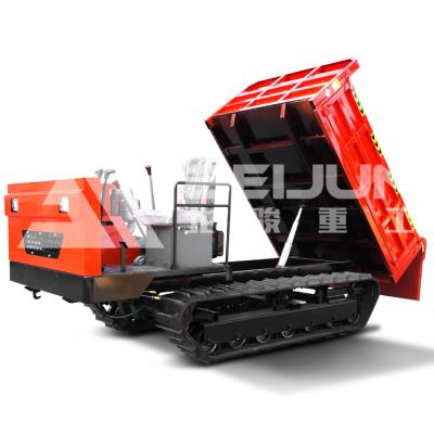 China 2 Ton Crawler Dumper Carrier Customizable Portable Diesel Engine 2800x1200x1500mm for sale