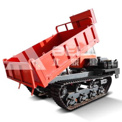 China 6 Ton Crawler Dumper Truck Hydraulic Dump Engineering Rubber Tracks 4105 Engine for sale