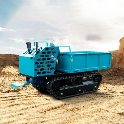 China 2 Ton Crawler Dumper Truck 2800x1200x1500mm Steel Rubber Tracks Strong Traction for sale