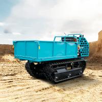 China 2 Ton Crawler Dumper Truck 2800x1200x1500mm Steel Rubber Tracks Strong Traction for sale