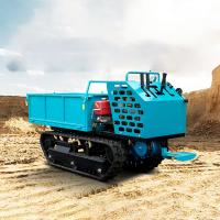 China 2 Ton Crawler Dumper Truck 2800x1200x1500mm Steel Rubber Tracks Strong Traction for sale