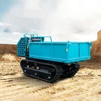 China 2 Ton Crawler Dumper Truck 2800x1200x1500mm Steel Rubber Tracks Strong Traction for sale
