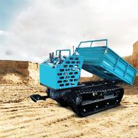 China 2 Ton Crawler Dumper Truck 2800x1200x1500mm Steel Rubber Tracks Strong Traction for sale