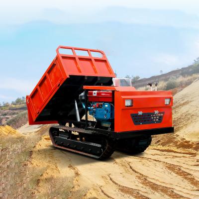 China 2 Ton Crawler Dumper Truck 2800x1200x1500mm Customizable for Material Handling for sale