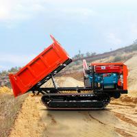 China 2 Ton Crawler Dumper Truck 2800x1200x1500mm Customizable for Material Handling for sale