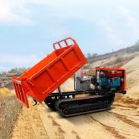 China 2 Ton Crawler Dumper Truck 2800x1200x1500mm Customizable for Material Handling for sale