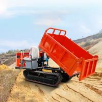 China 2 Ton Crawler Dumper Truck 2800x1200x1500mm Customizable for Material Handling for sale