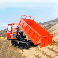 China 8 Ton Diesel Mobile Crawler Dumper Truck Engineering Rubber Tracks With Super Large Load Capacity for sale