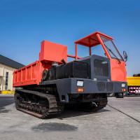 China 12 Ton Mud Road Tracked Diesel Crawler Dumper Truck Engine Powered Engineering Rubber Tracks for sale