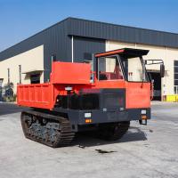 China 12 Ton Mud Road Tracked Diesel Crawler Dumper Truck Engine Powered Engineering Rubber Tracks for sale