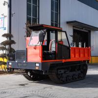 China 12 Ton Mud Road Tracked Diesel Crawler Dumper Truck Engine Powered Engineering Rubber Tracks for sale