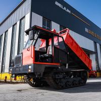 China 12 Ton Mud Road Tracked Diesel Crawler Dumper Truck Engine Powered Engineering Rubber Tracks for sale