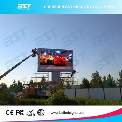 China P6 Full Color Large Outdoor Advertising LED Display Video High Resolution for sale