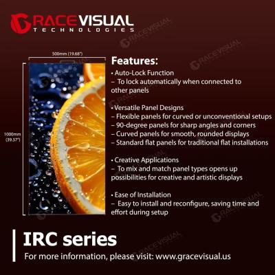 China Energy-Saving 1.9mm/2.6mm/2.9mm IRC LED Display 600Nits Brightness 160x160px Modules CCC/RoHS Certified for Commercial for sale