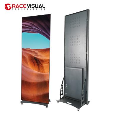 China All New Digital Led Poster Led Video Display Iposter Led Mirror Screen P2.5 Led Stand Poster for sale