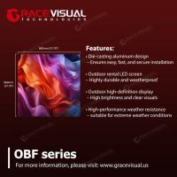 China ≥5500nits HD Resolution Outdoor LED Display Panel – OBF Series Slim Die-Cast Design for Wall Ceiling and Pillar Installations for sale