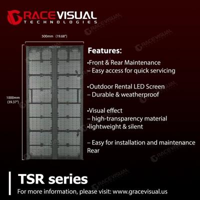 China TSR Series Transparent LED Display High Transparency, Stunning Visuals, and Unmatched Interactivity for sale